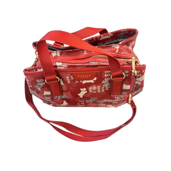 Radley | Bags | Radley London Red Crossbody Bag Handbag Purse Dog Print ...